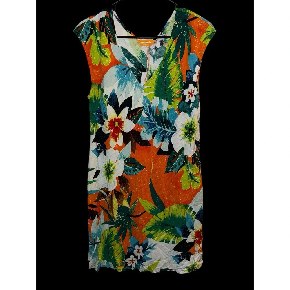 Jams World | Dresses | Jams World Waiola Orange Hawaiian Floral ...